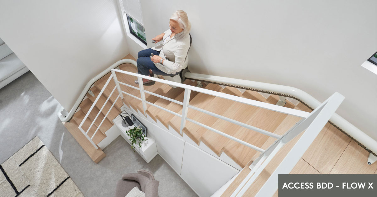 Flow X customized stairlift from Access BDD - Motion